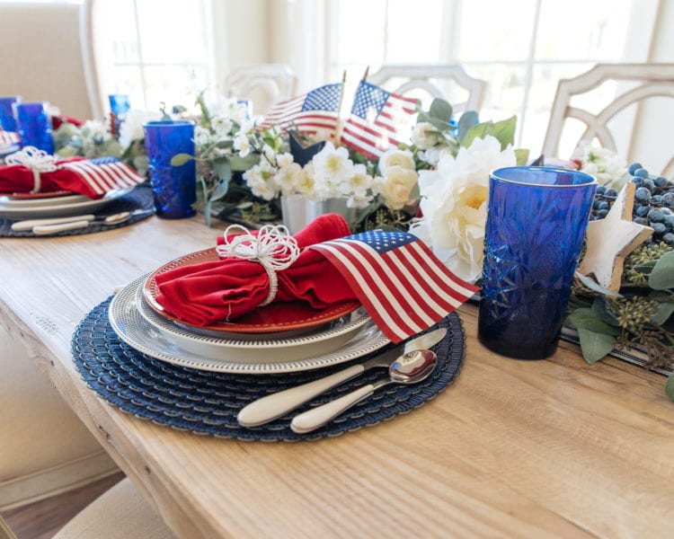 Hosting at Home for the Holidays #8 - Patriotic Tablescapes - Home With ...