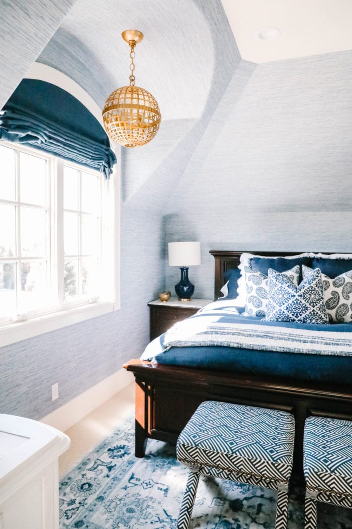Fifty Shades of Blue Guest Room Reveal - Home With Holly J