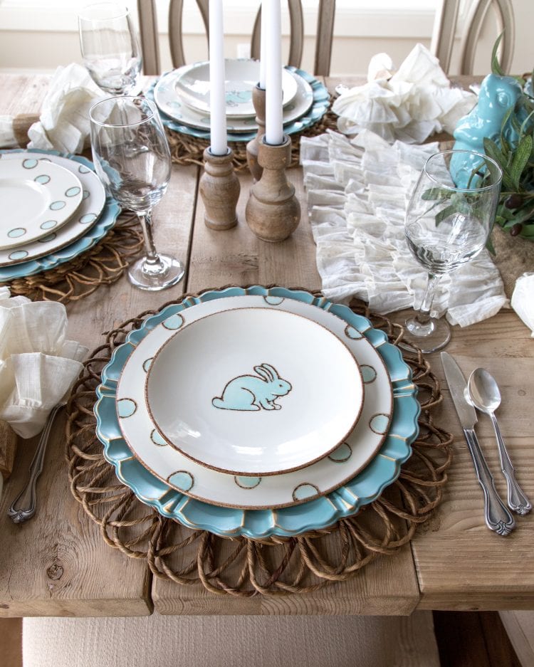 Blue Easter Tablescape | Tablescape Ideas For Easter
