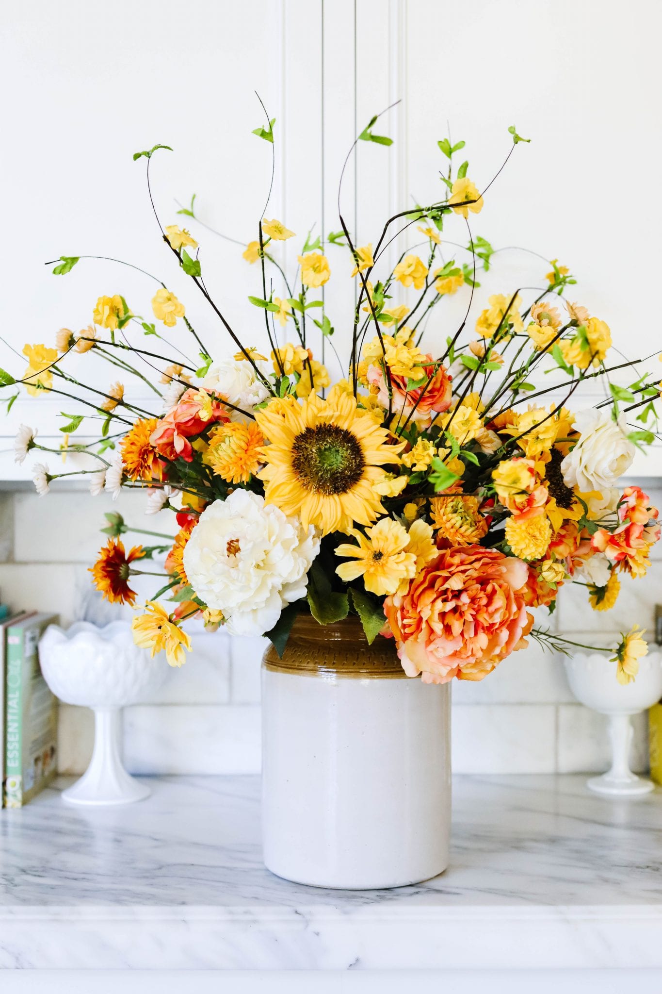 Sunflower Centerpiece | Summer And Fall Centerpiece DIY Tutorial