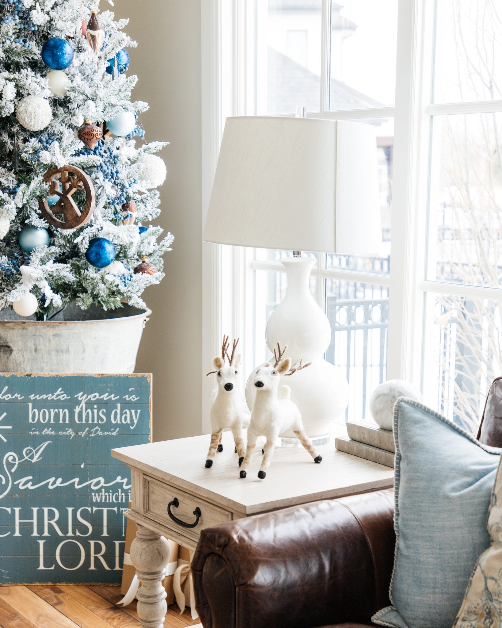 Green And Ivory Christmas | Christmas Home Tour