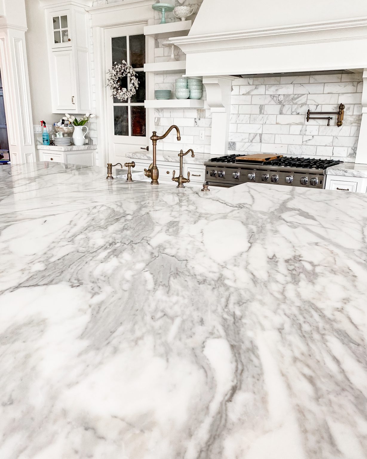 Marble Countertops in the Kitchen | Home with Holly J