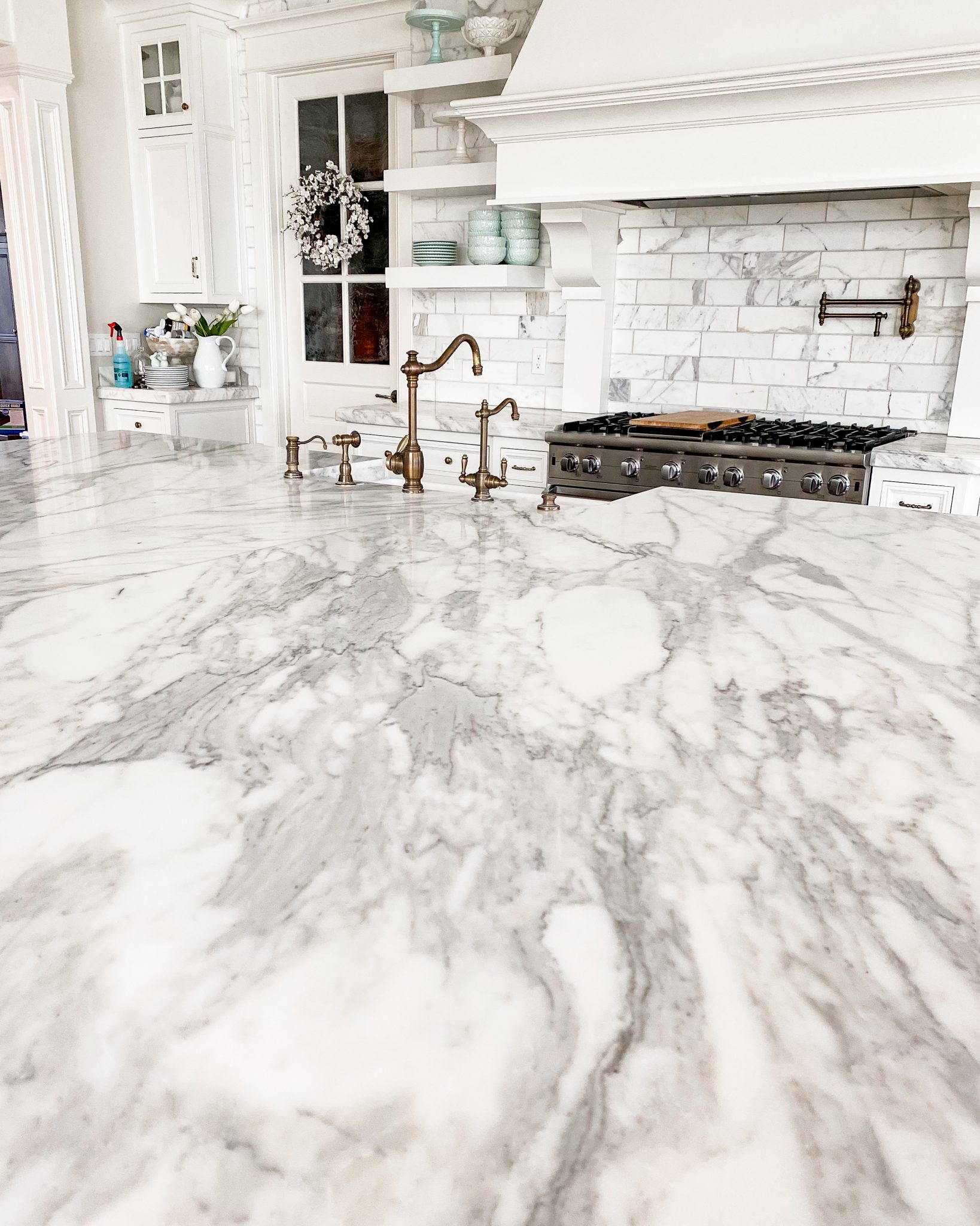 Marble Countertops in the Kitchen | Home with Holly J