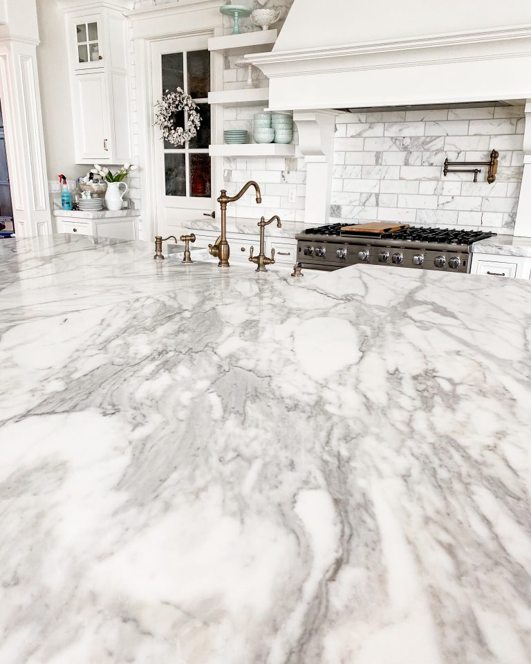 Marble Countertops in the Kitchen | Home with Holly J