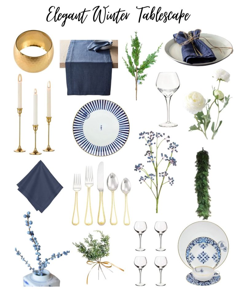 Winter Themed Table | Winter Tablescape Ideas