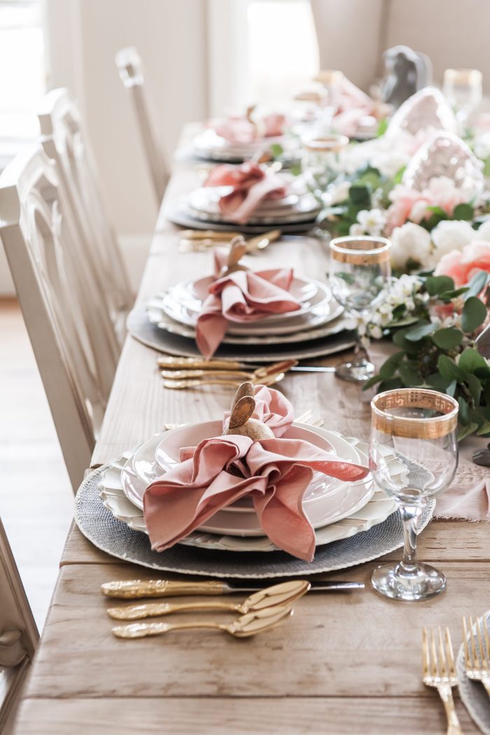 Spring Themed Table Settings | Home with Holly J