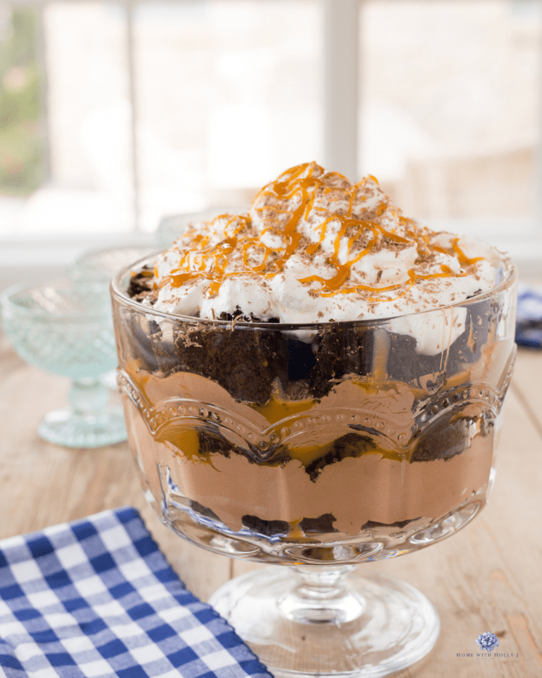 Salted Carmel Chocolate Trifle - Home With Holly J