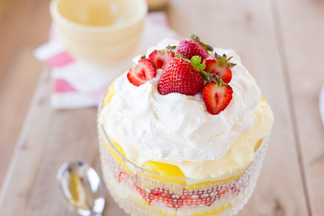 Easy Strawberry Lemon Trifle - Home With Holly J