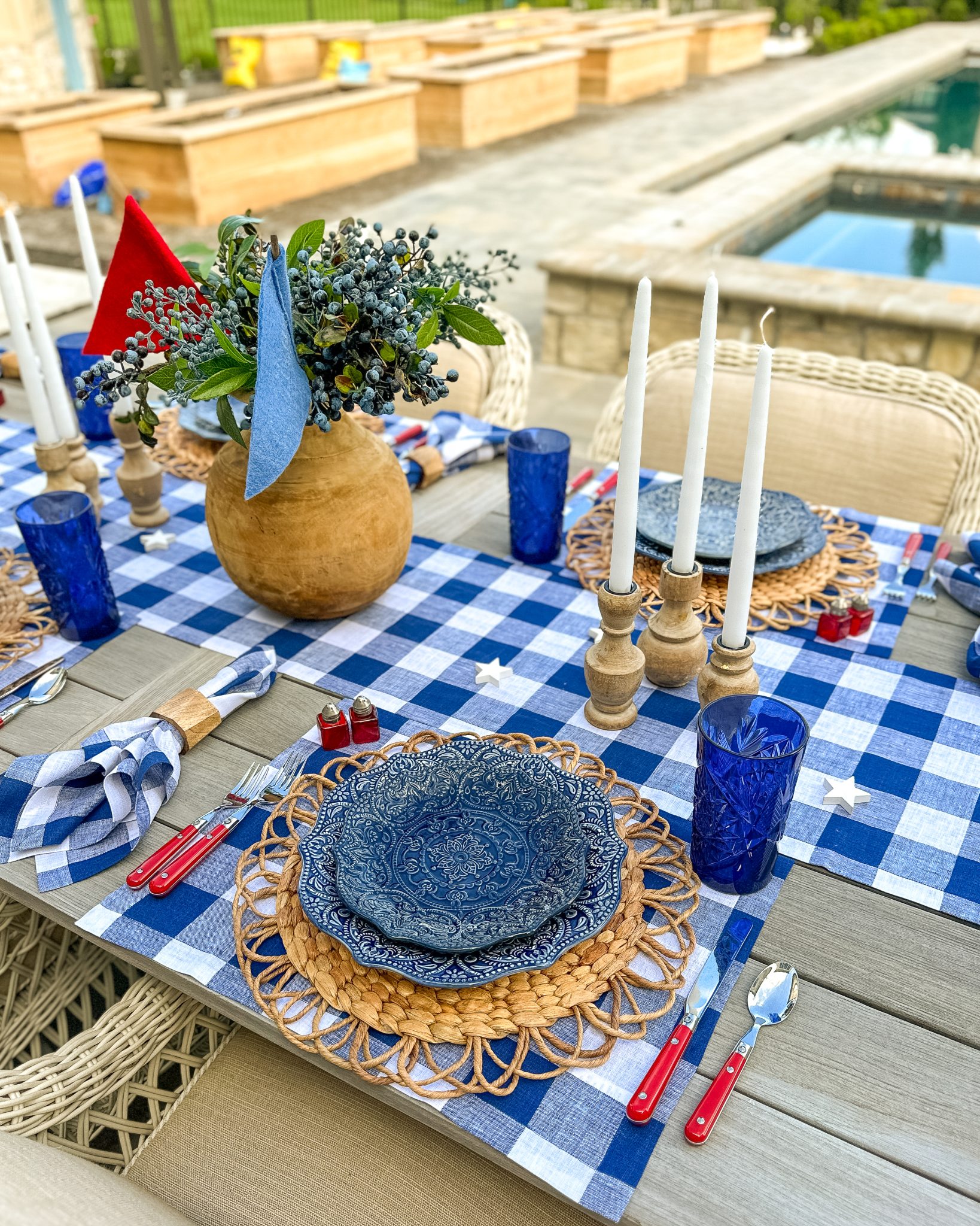 Fourth of July Table Settings - Home With Holly J