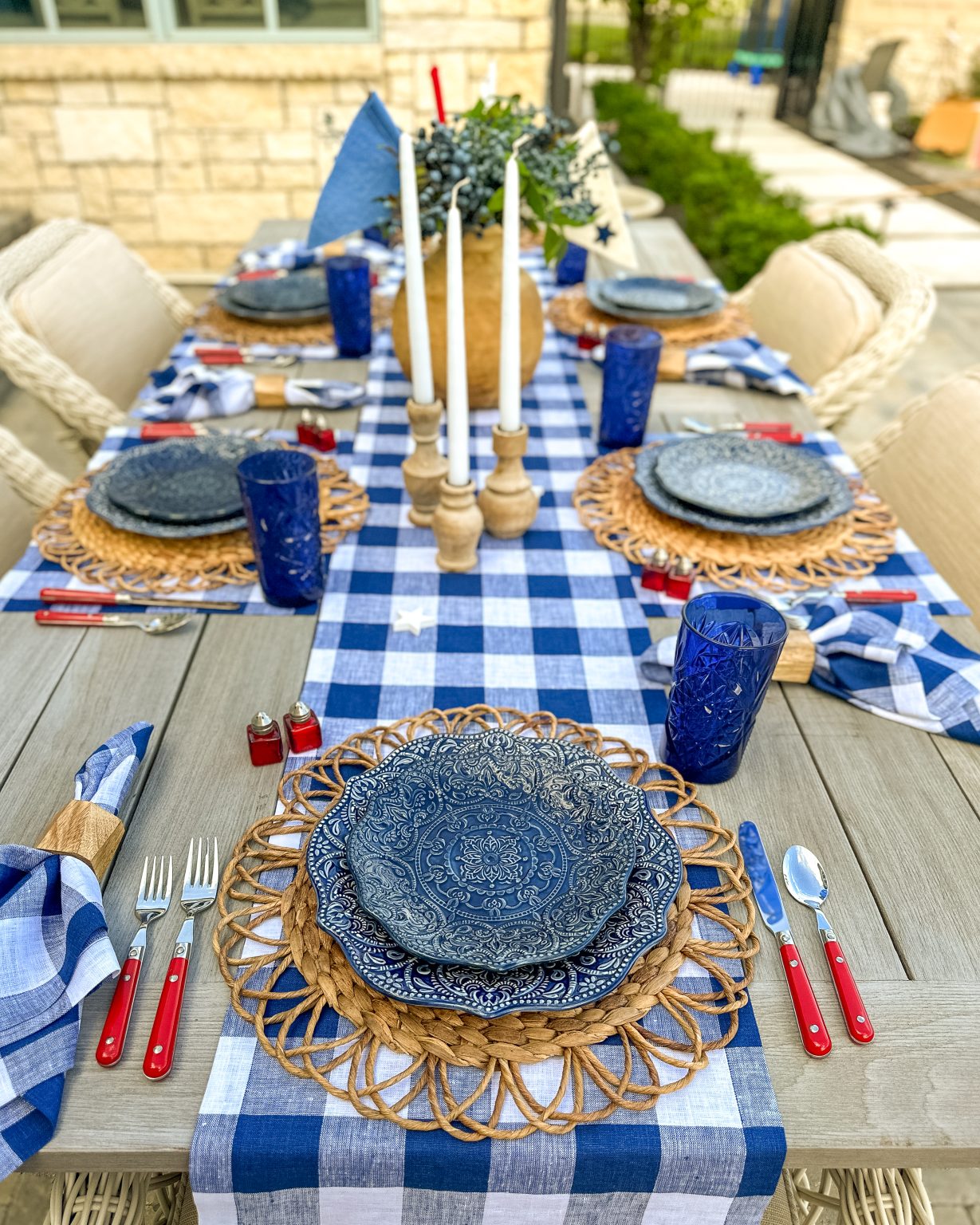Fourth of July Table Settings - Home With Holly J
