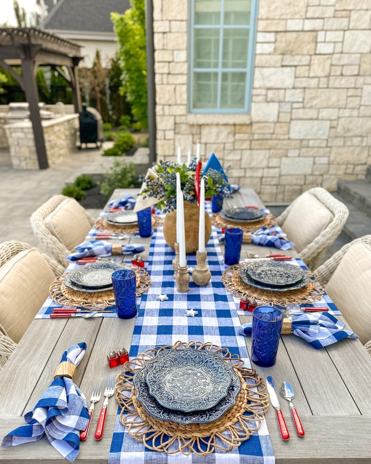 Fourth of July Table Settings - Home With Holly J