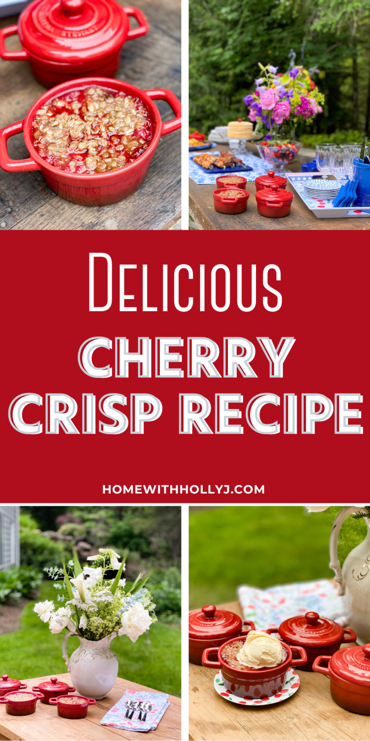 Delicious Cherry Crisp Recipe with Fresh Cherries - Home With Holly J