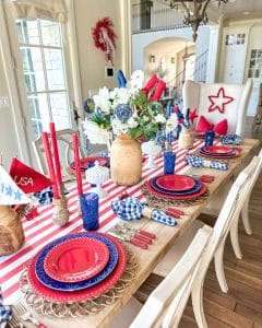 Create a Stunning Patriotic Tablescape for the Fourth of July - Home ...