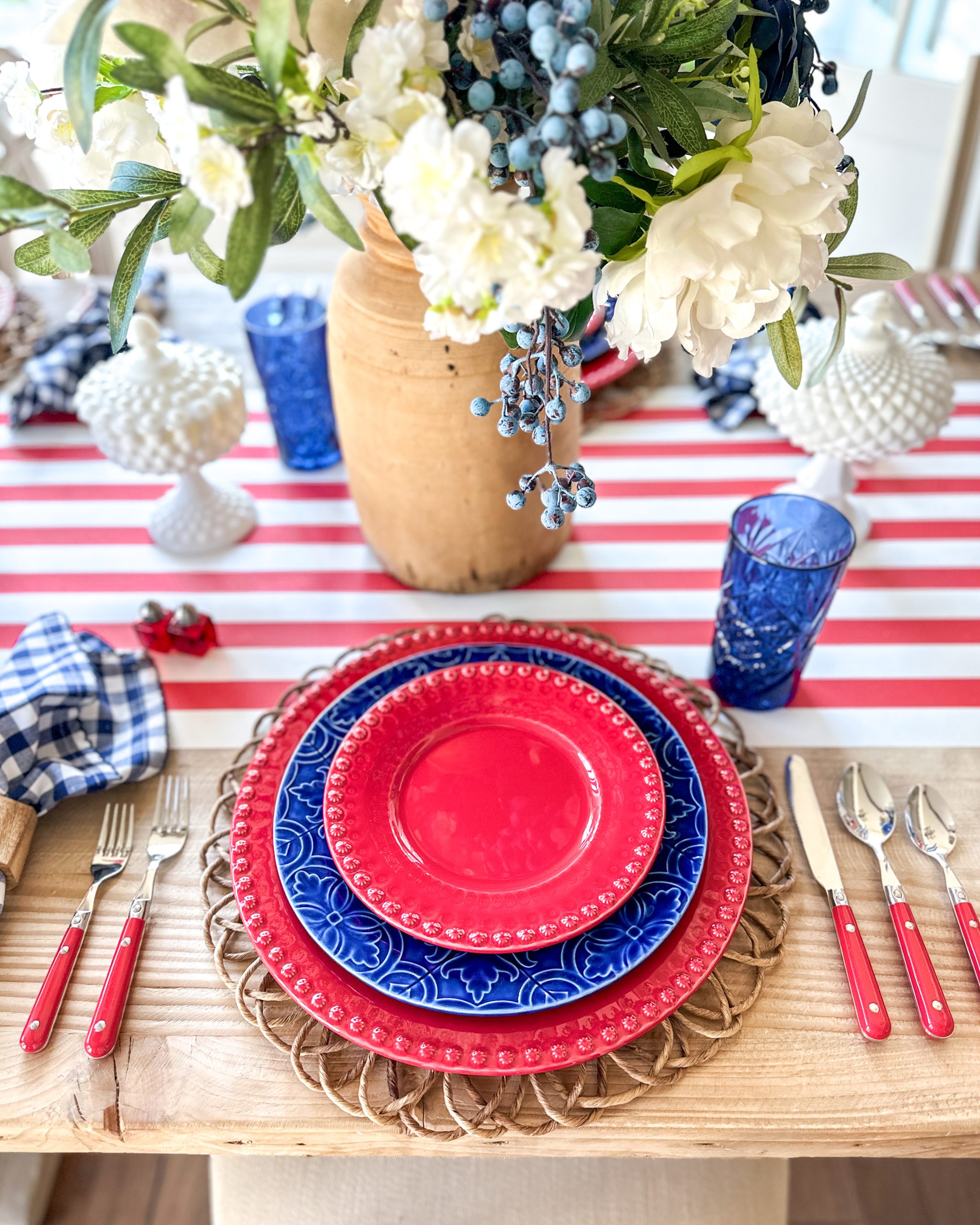 Create a Stunning Patriotic Tablescape for the Fourth of July - Home ...