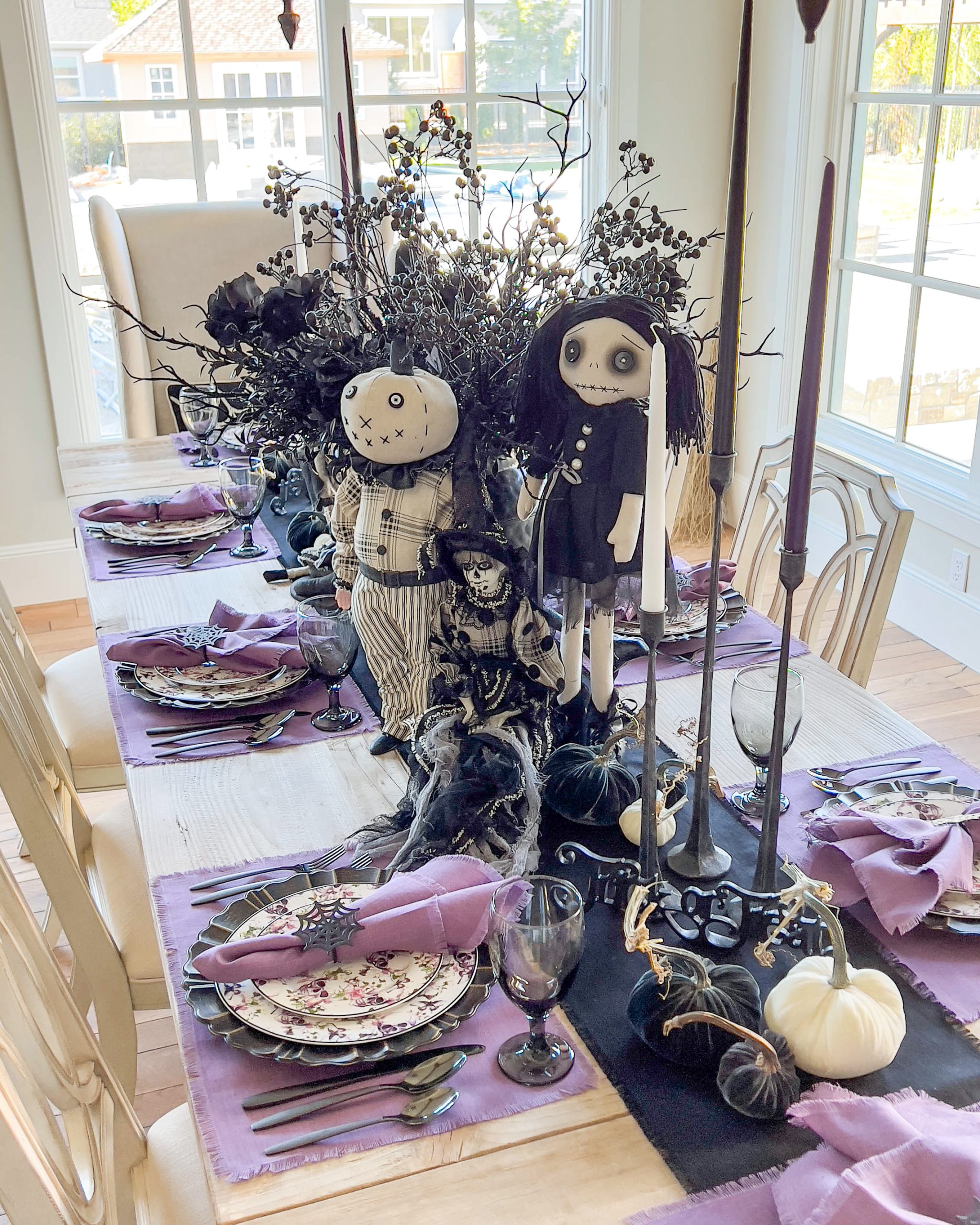 A Spooky and Stylish Halloween Tablescape - Home With Holly J
