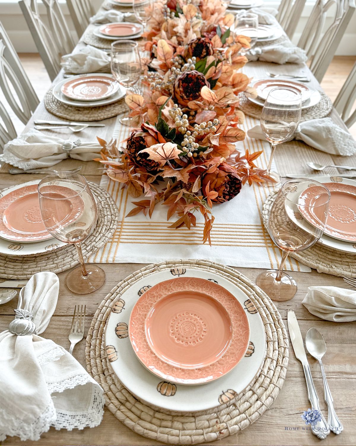 Fall Harvest Tablescape - Home With Holly J